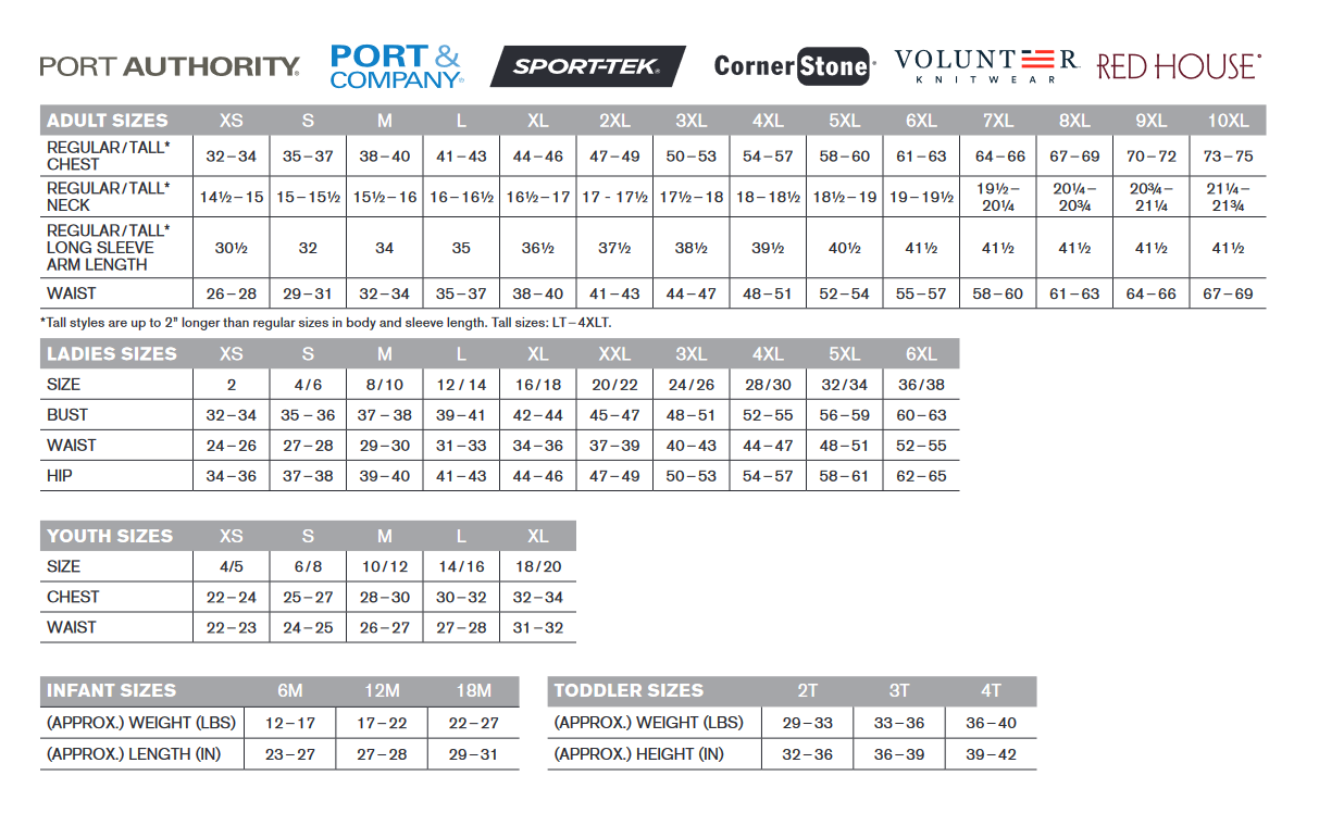 Port Authority, Port & Co. SportTek, Cornerstone, Volunteer, Red House Orrstown Bank